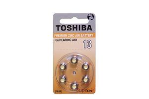 Батарейки для слухового аппарата Toshiba PR48-13 1.4V 6 шт.