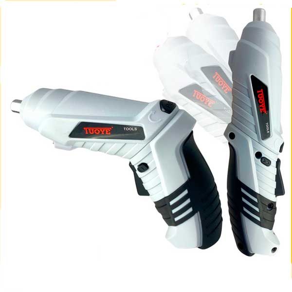 Echargeable Wireless Cordless Electric Screwdriver Drill Kit TUOYE ...