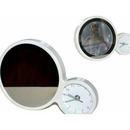 Photo frame with clock and mirror and LED light 3 in 1. Magic Mirror ...