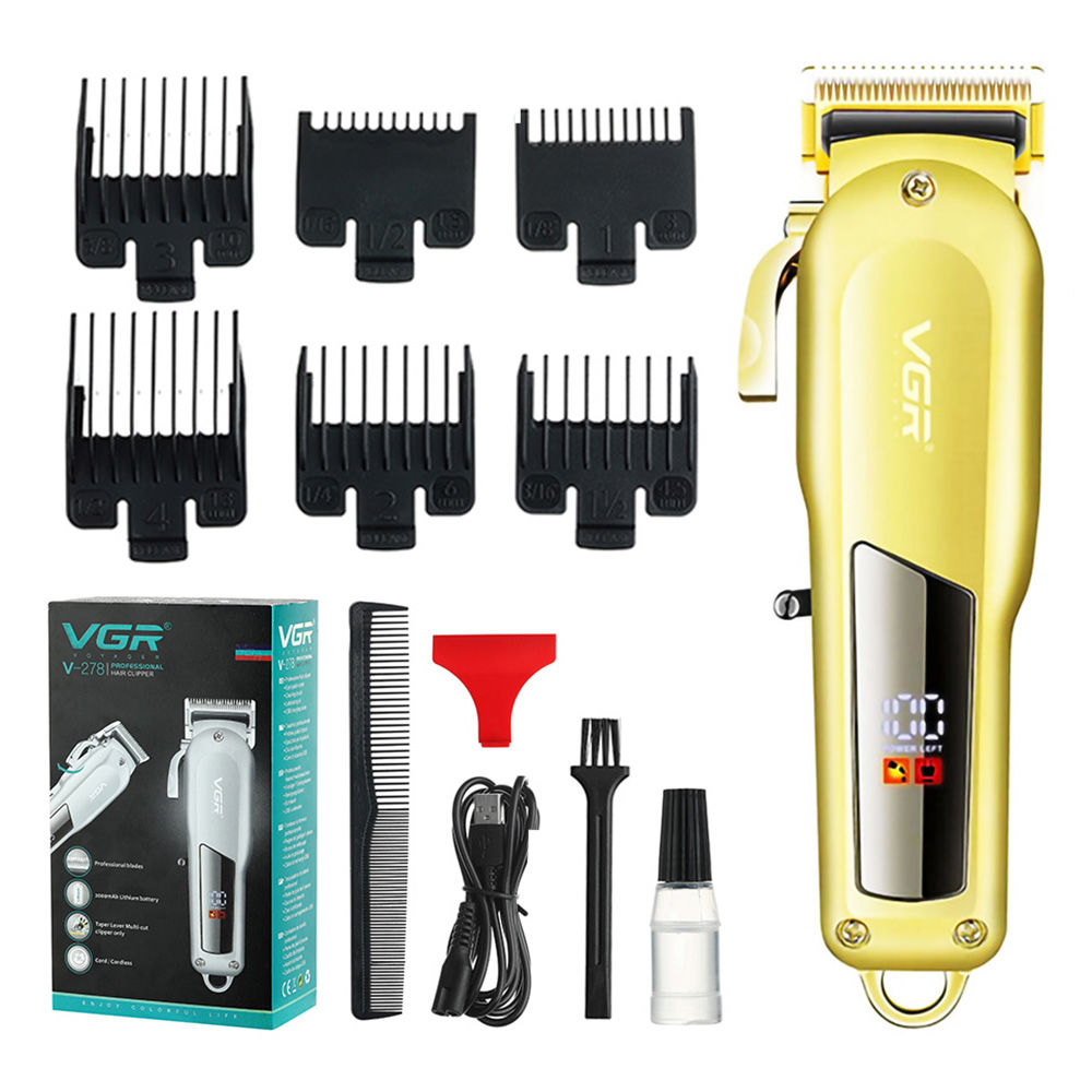 Professional, multifunctional hair clipper and trimmer for nose, ear, beard and mustache care ...