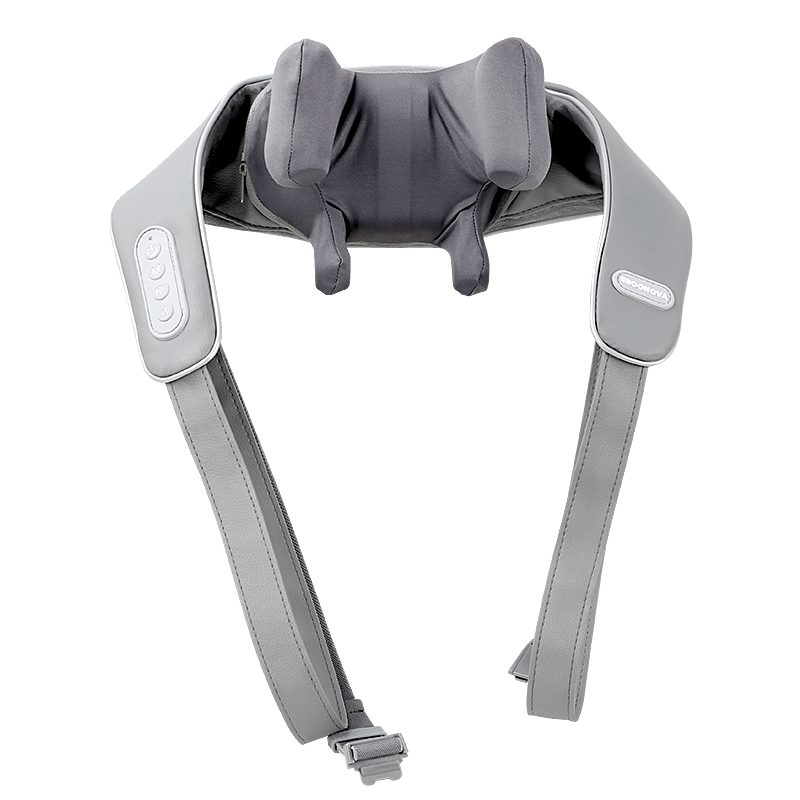 Wireless electric roller massager for deep kneading of tissues of the ...