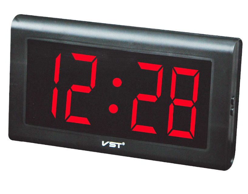 Digital wall and table clock with huge numbers. Suitable for the ...