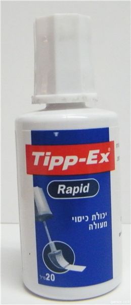 תיקון נוזלי עם מברשת ספוג TIPP-EX | www.gamby.co.il 03-9341686