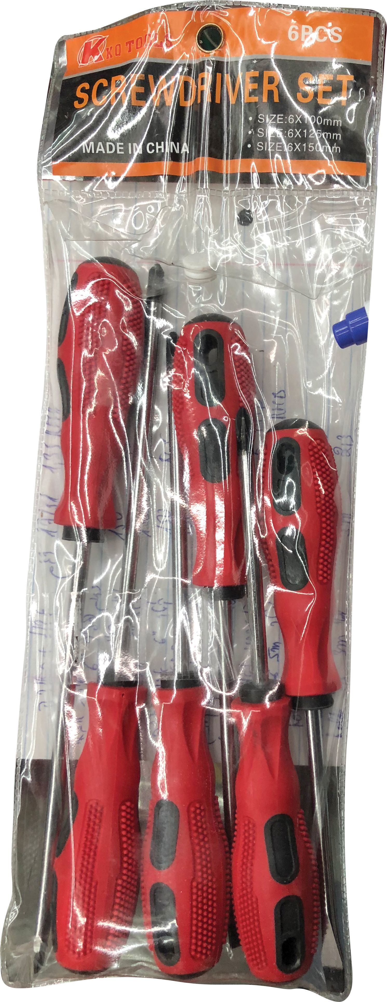 A set of large professional screwdrivers 6 pcs