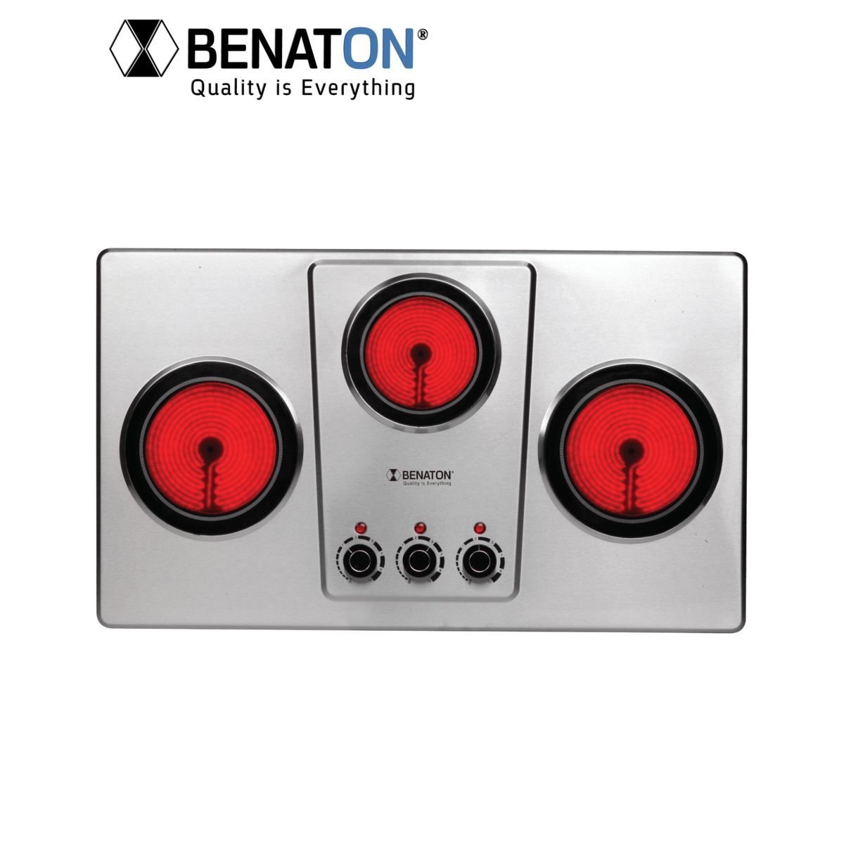Трехконфорочная электрическая керамическая плита BENATON BT-3304 2700W ...