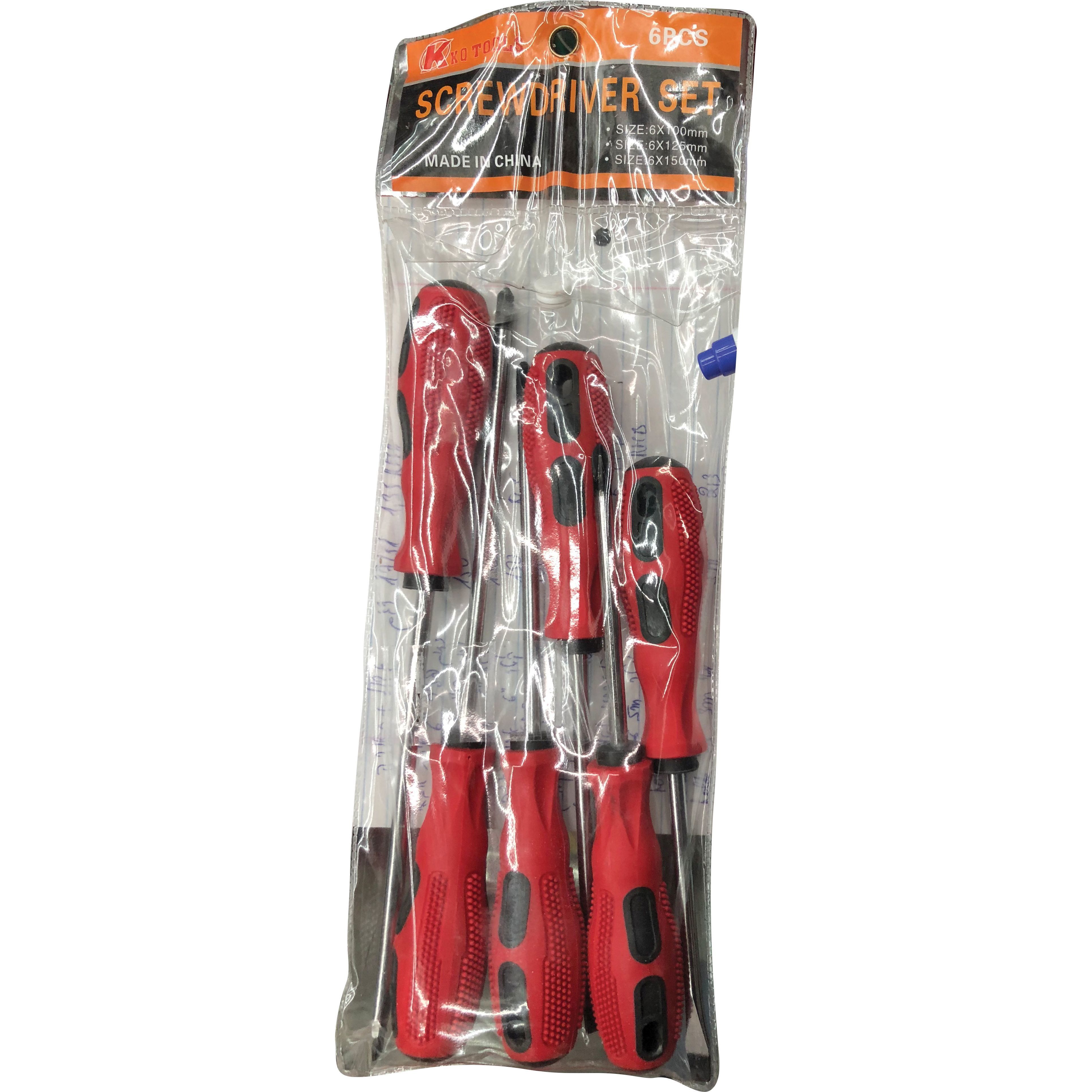 A set of large professional screwdrivers 6 pcs