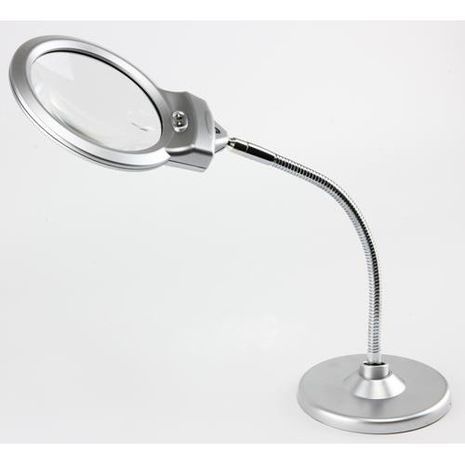 Illuminated magnifying glass tabletop Table magnifier with LED ...