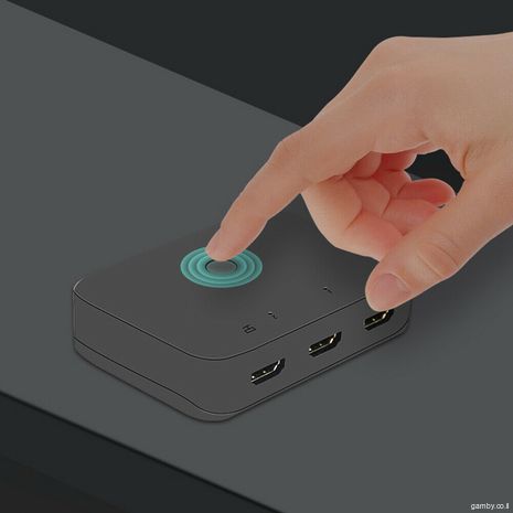 HDMI KVM HD Video Switch Box For Keyboard USB Hub Splitter Switcher + 2 ...