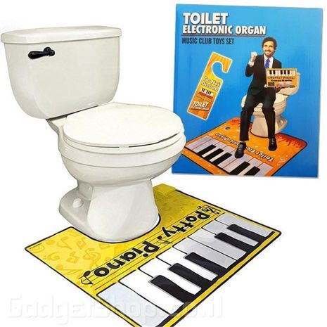 Toilet electronic organ. A piano for those who like to have fun in the ...