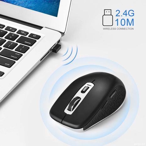 Dual Mode Wireless Optical Mouse Bluetooth /2.4Ghz Nordic BT-46 www ...