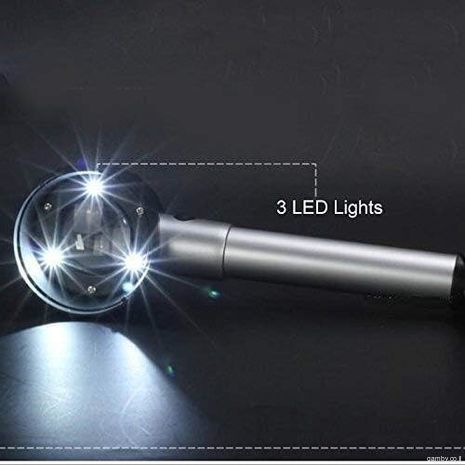 Handheld Folding 45X Metal Magnifier Cloth Magnifier Magnifying Glass ...