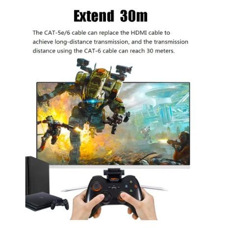 www.gamby.co.il 03-9341686 Удлинитель HDMI по Cat 6/6е , сетевой ...