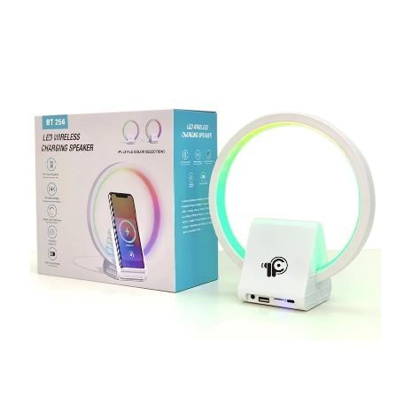 Bluetooth speaker BT-256 (LED, AUX, USB, FM, microSD) Built-in LED display and wireless charging ...