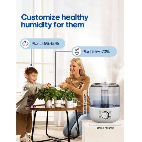 Air humidifier 3 liters, professional large capacity, home air ...