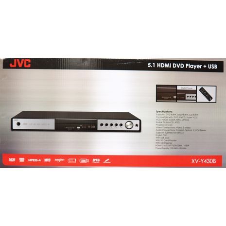 HDTV. VCD/CD/MP3/MPEG4/JPEG/DIVX/HDCD/USB/HDMI JVC XV-Y430B JVC XV ...