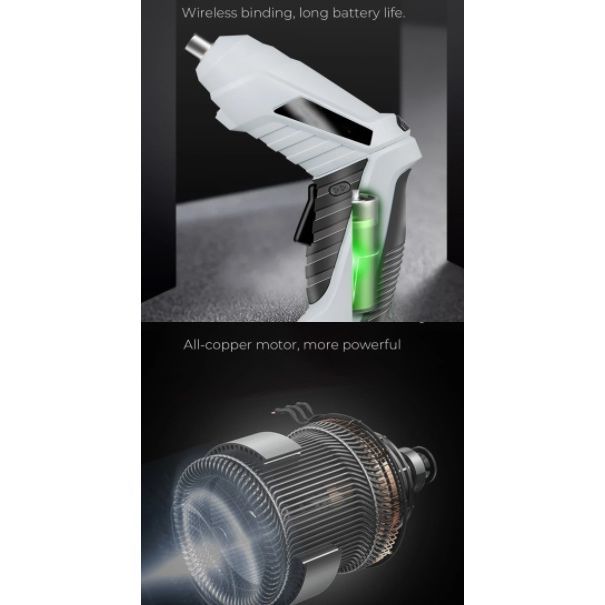 Echargeable Wireless Cordless Electric Screwdriver Drill Kit TUOYE ...